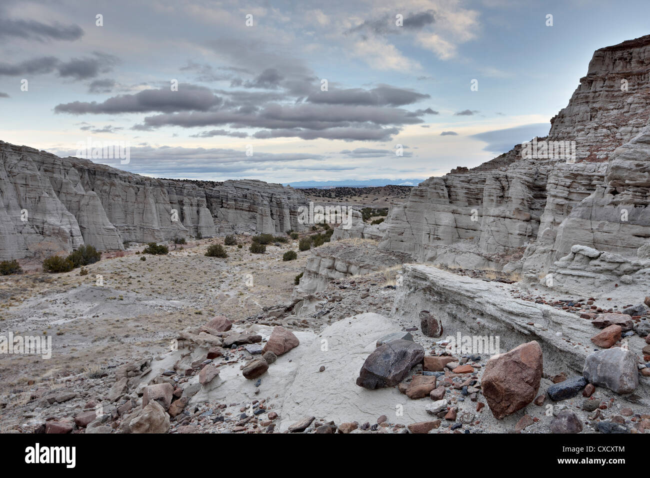 White rock badlands, Carson National Forest, New Mexico, United States ...