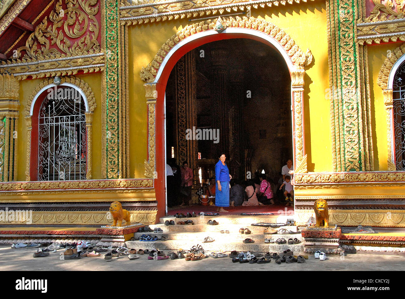 Vat Simuang, temple, Vientiane, Laos Stock Photo - Alamy