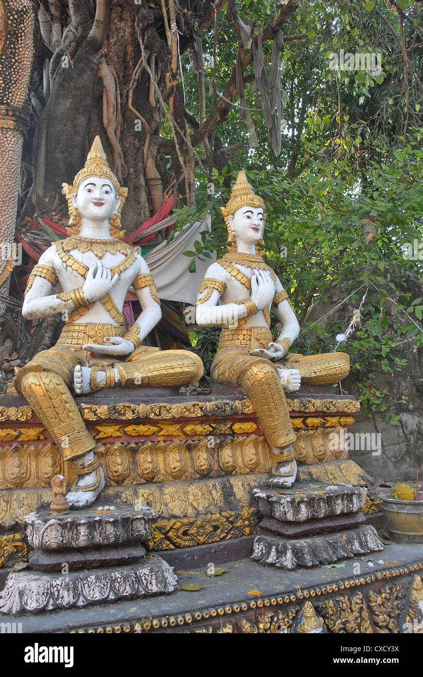 statues ,Vat Simuang temple, Vientiane, Laos Stock Photo - Alamy