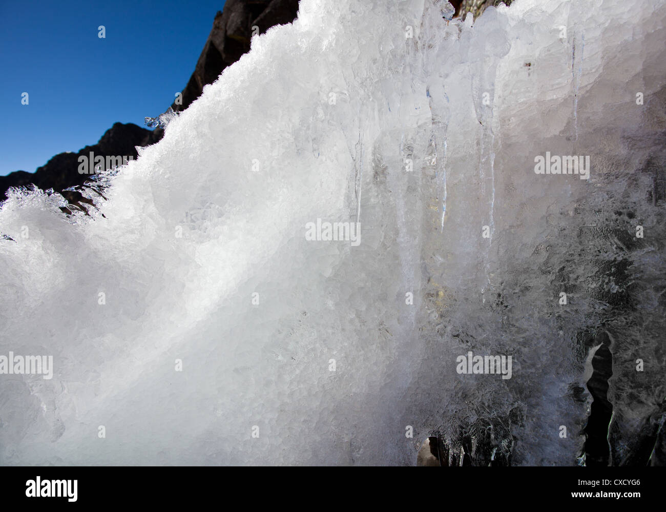 Ice melting in the Himalayas, Langtang National Park, Nepal Stock Photo ...