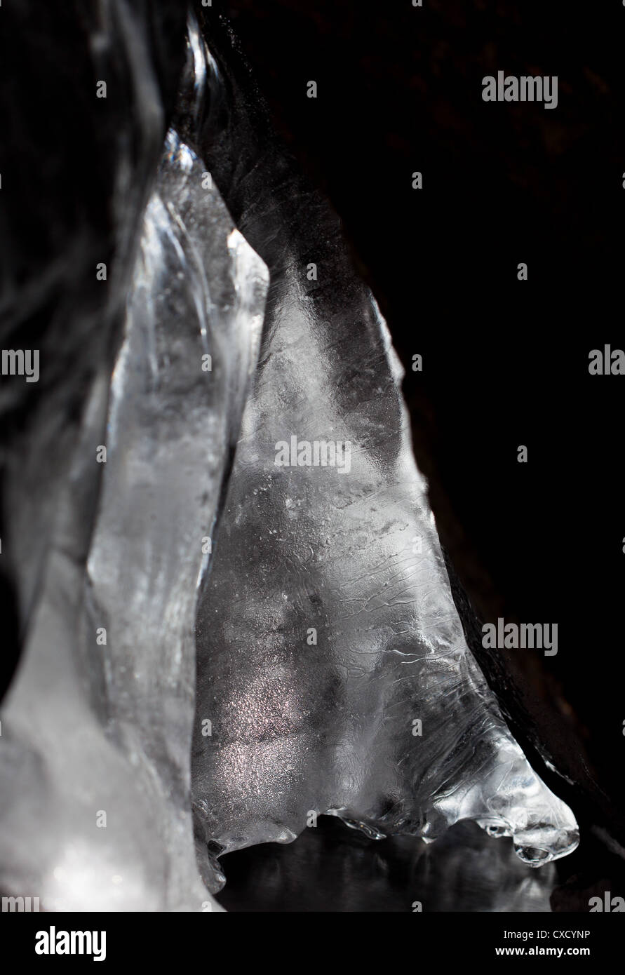 Ice and snow in the Himalayas, Gosaikunda, Langtang region, Nepal Stock ...