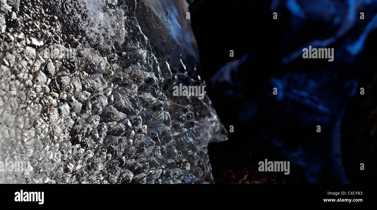 Intricate ice patterns in the Himalayas, Nepal Stock Photo - Alamy