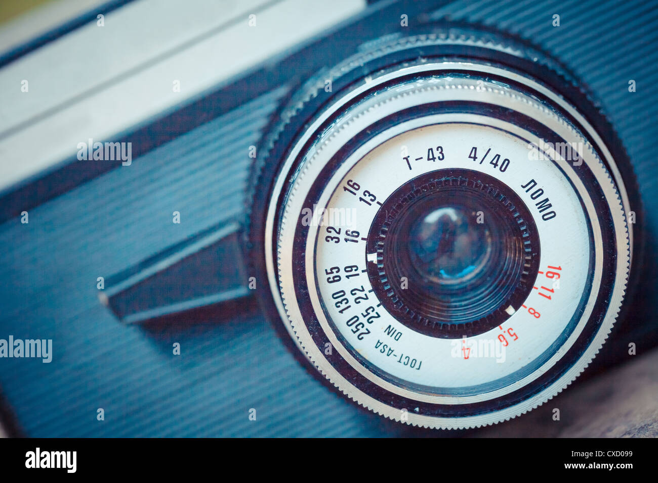 The beautiful design of an old vintage camera with analogic film Stock ...