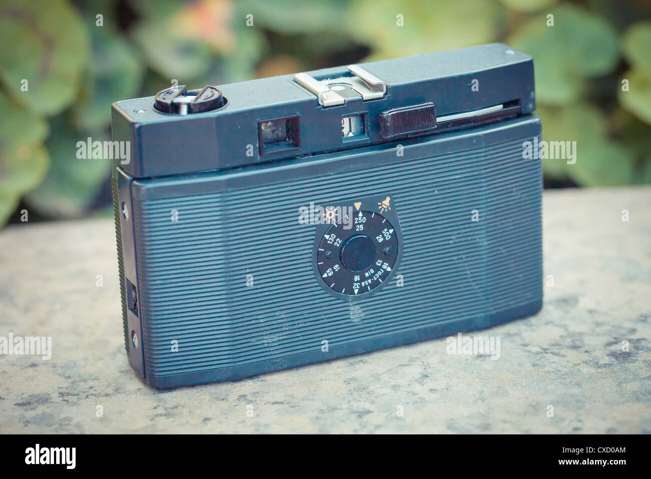 The beautiful design of an old vintage camera with analogic film Stock ...