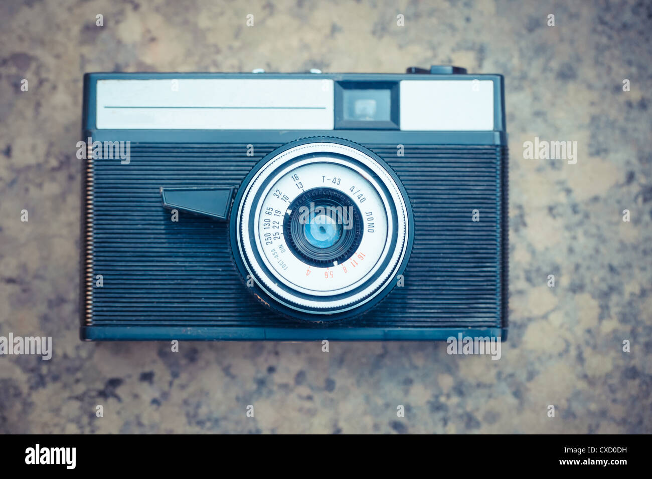 The beautiful design of an old vintage camera with analogic film Stock ...