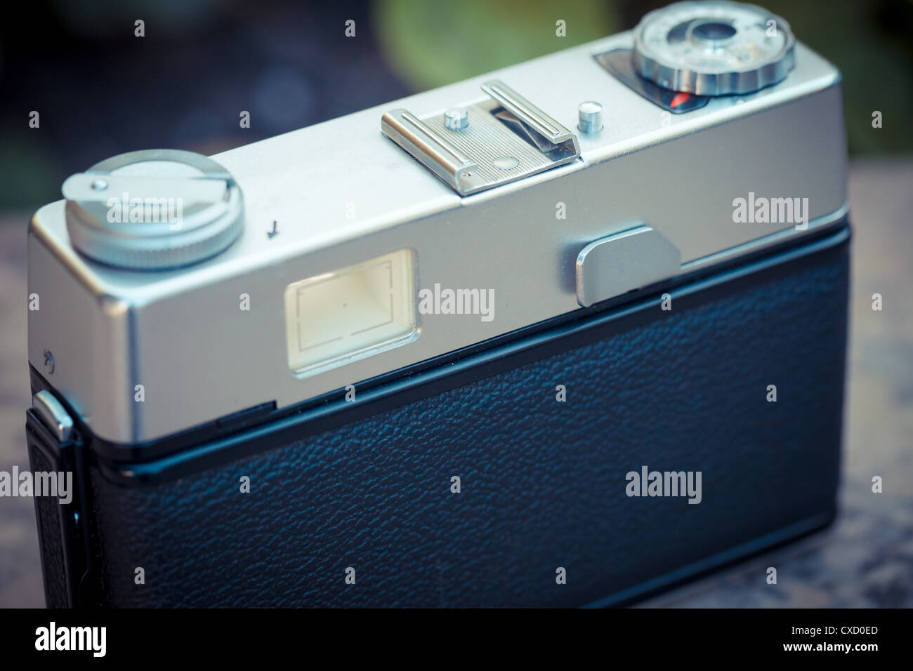 The beautiful design of an old vintage camera with analogic film Stock ...