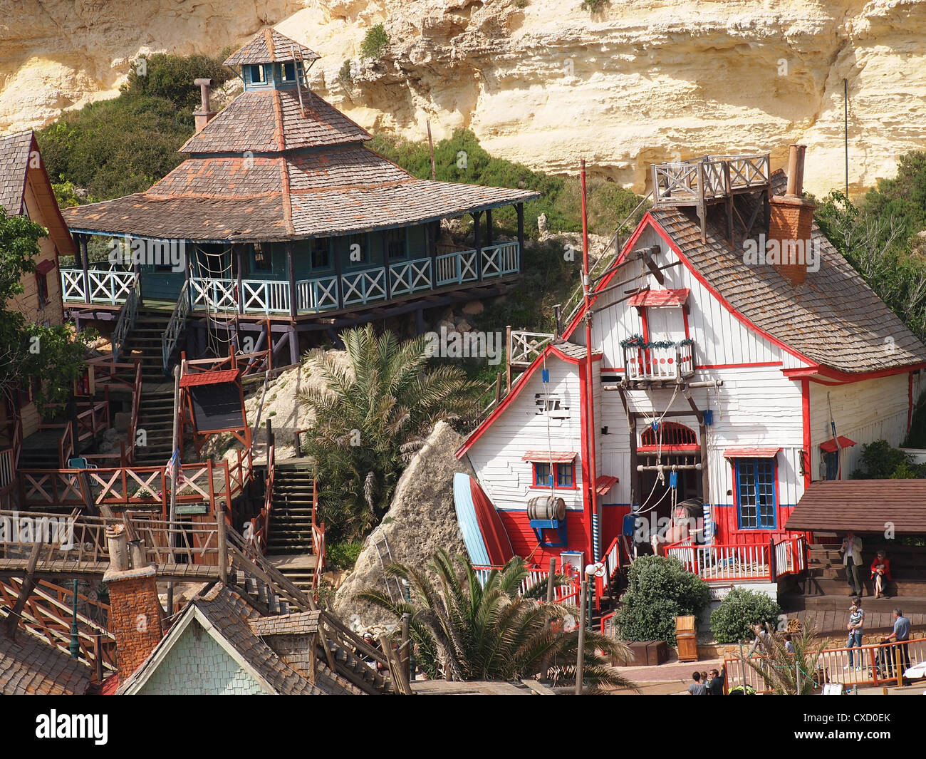 Interesting house in a Popeye village Stock Photo - Alamy
