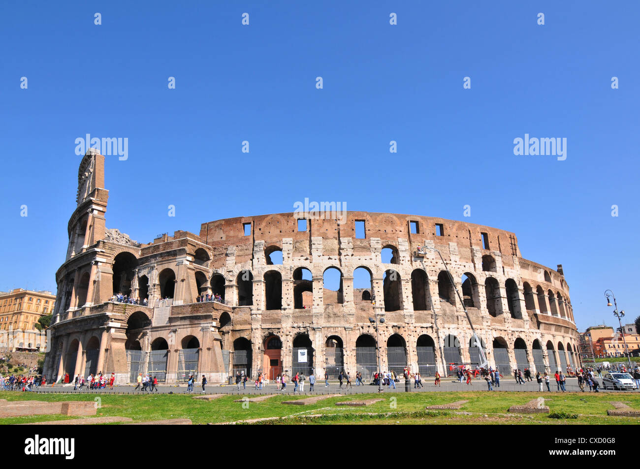 Architecture of the famous Colosseum in Rome, Italy Stock Photo - Alamy