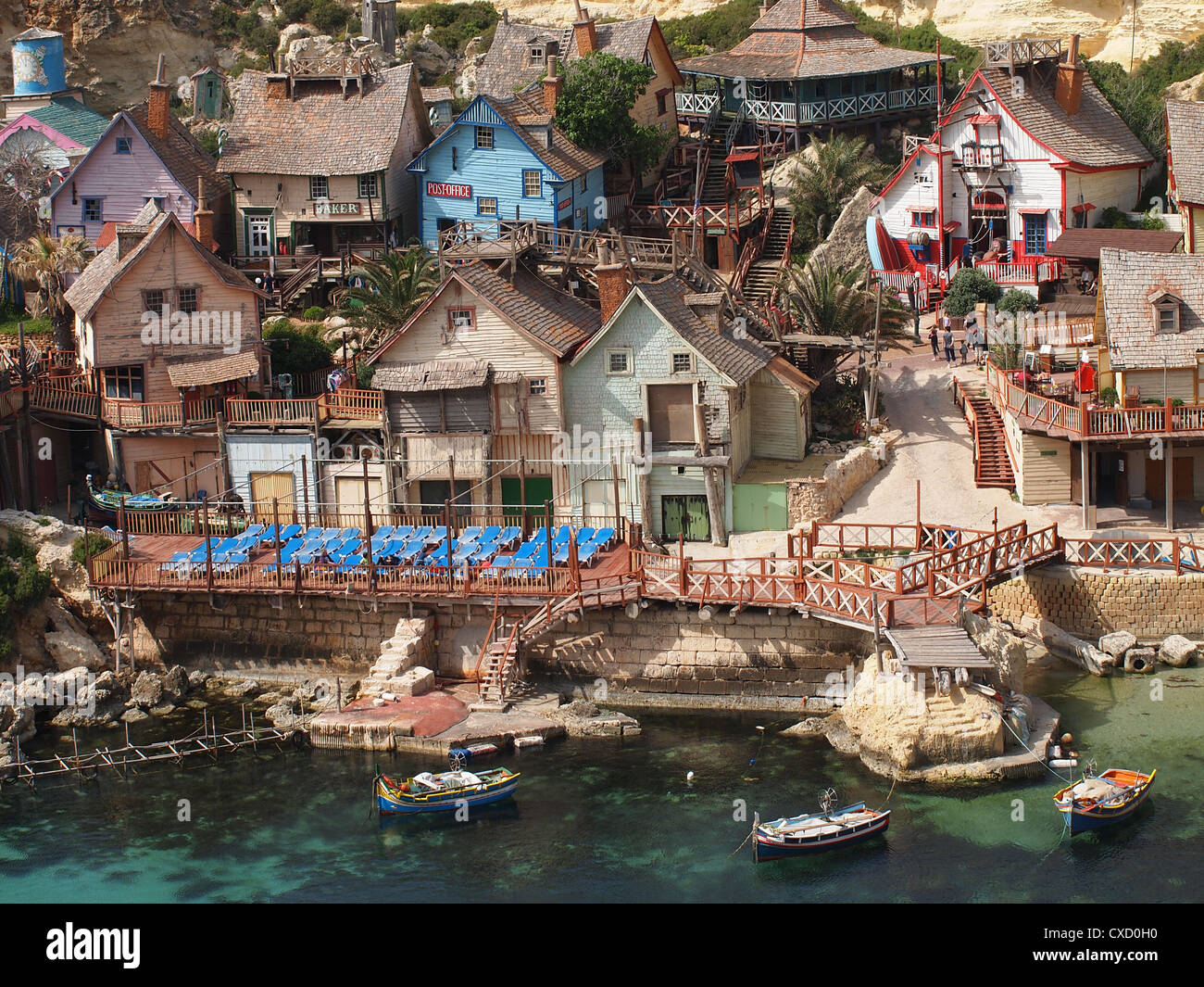 A Popeye village in Malta Stock Photo - Alamy