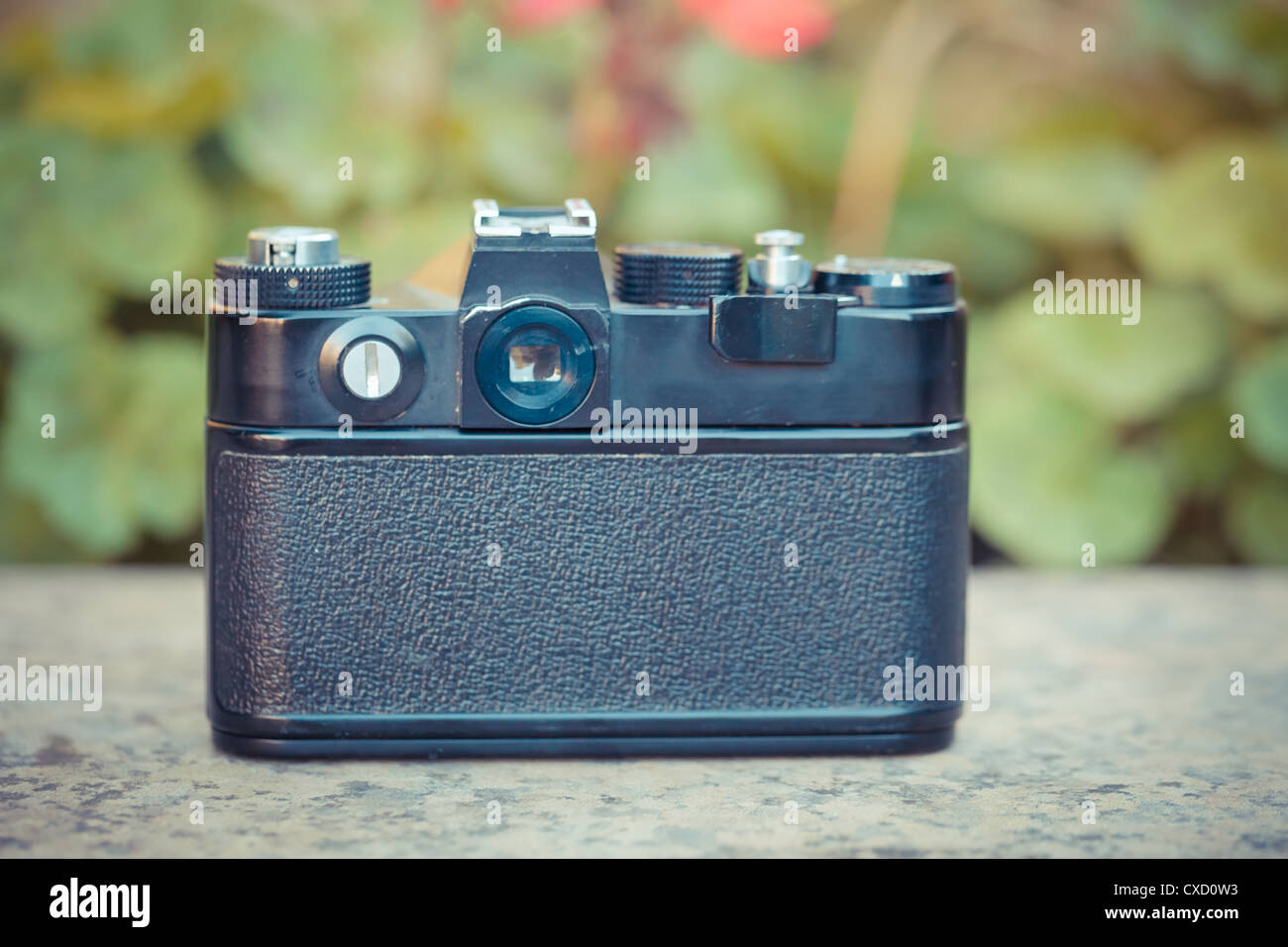 The beautiful design of an old vintage camera with analogic film Stock ...