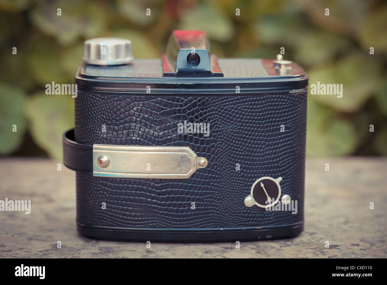 The beautiful design of an old vintage camera with analogic film Stock ...