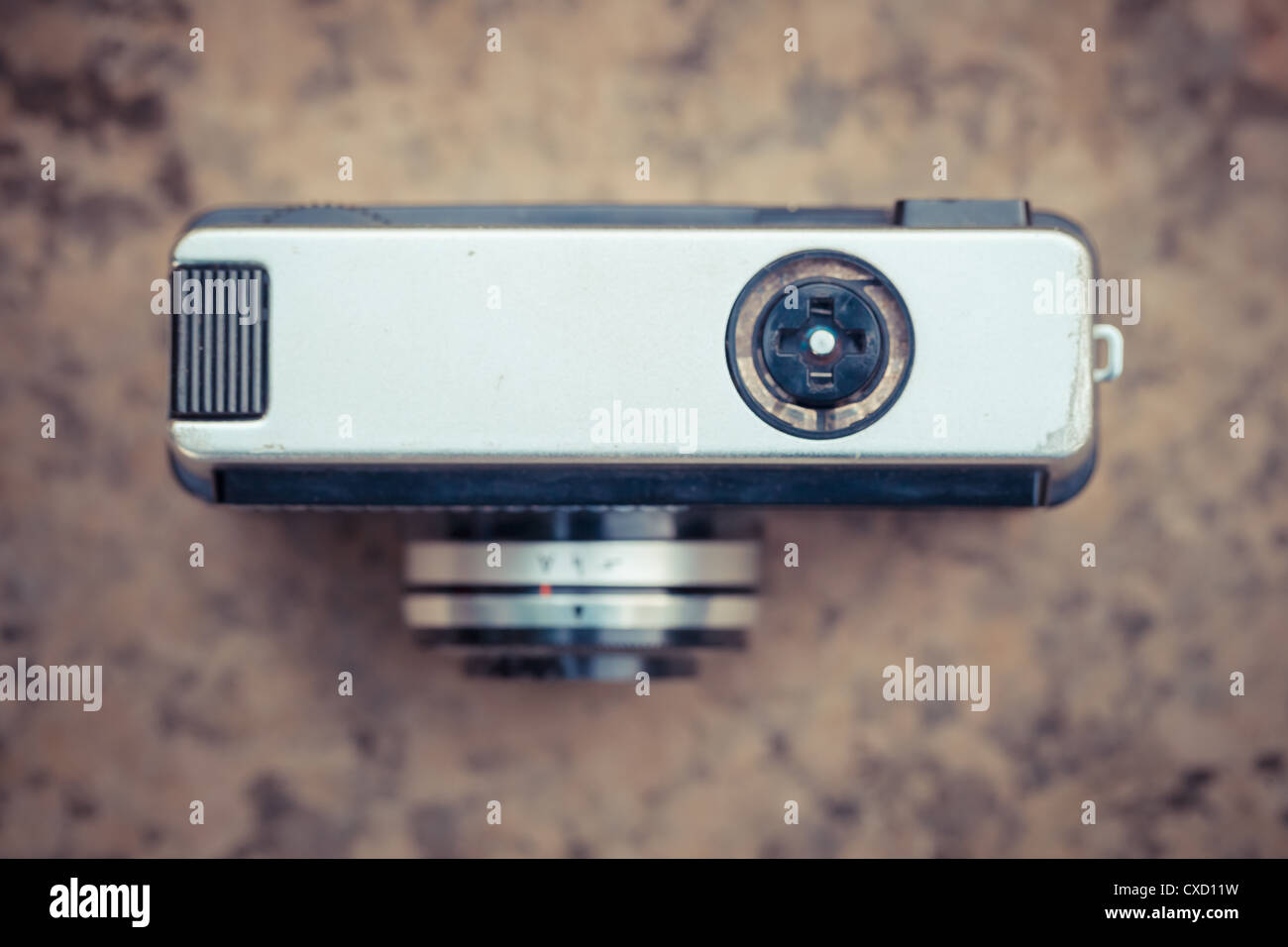 The beautiful design of an old vintage camera with analogic film Stock ...