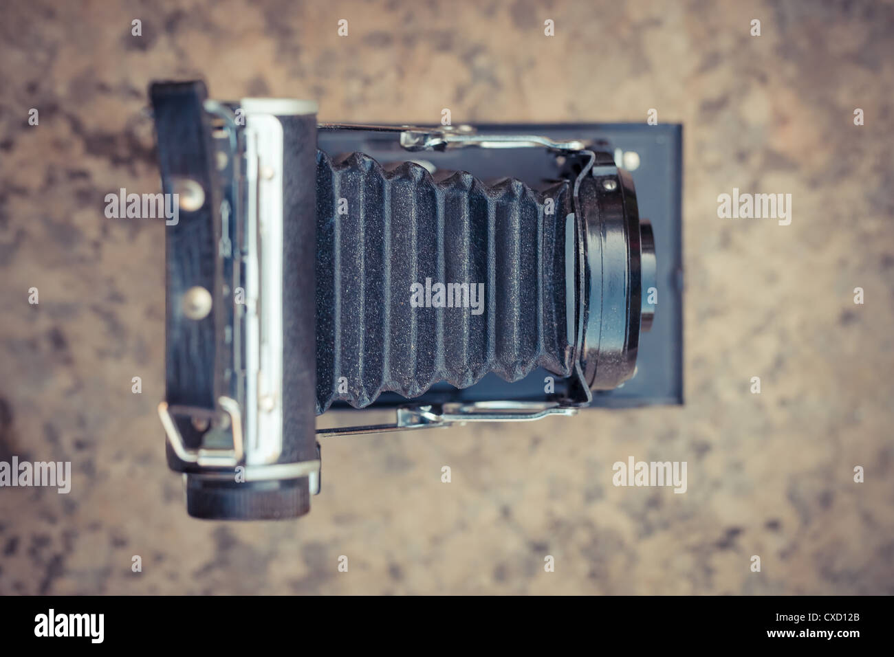 The beautiful design of an old vintage camera with analogic film Stock ...