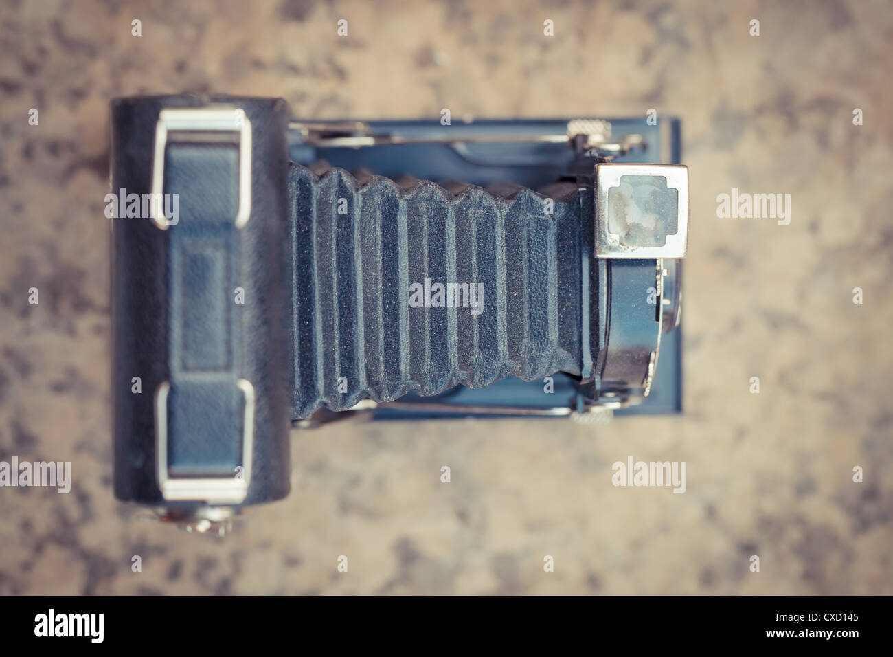 The beautiful design of an old vintage camera with analogic film Stock ...
