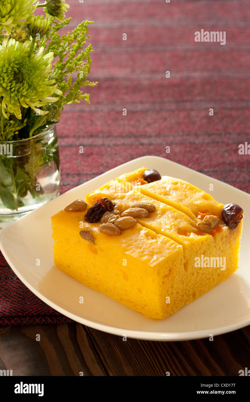 Chinese dim sum,steamed sponge cake Stock Photo - Alamy