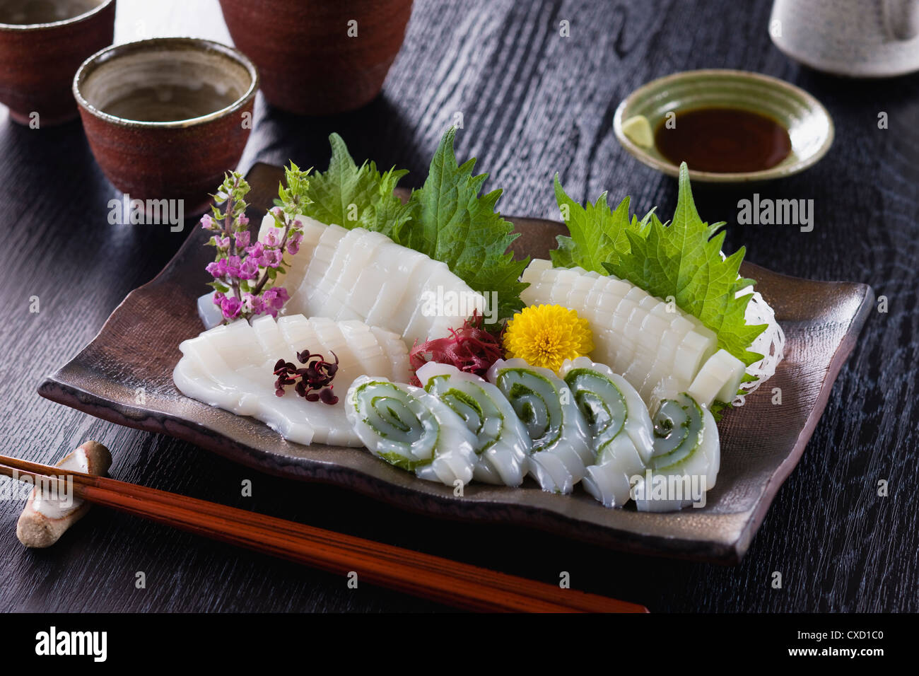 Ika sashimi hi-res stock photography and images - Alamy