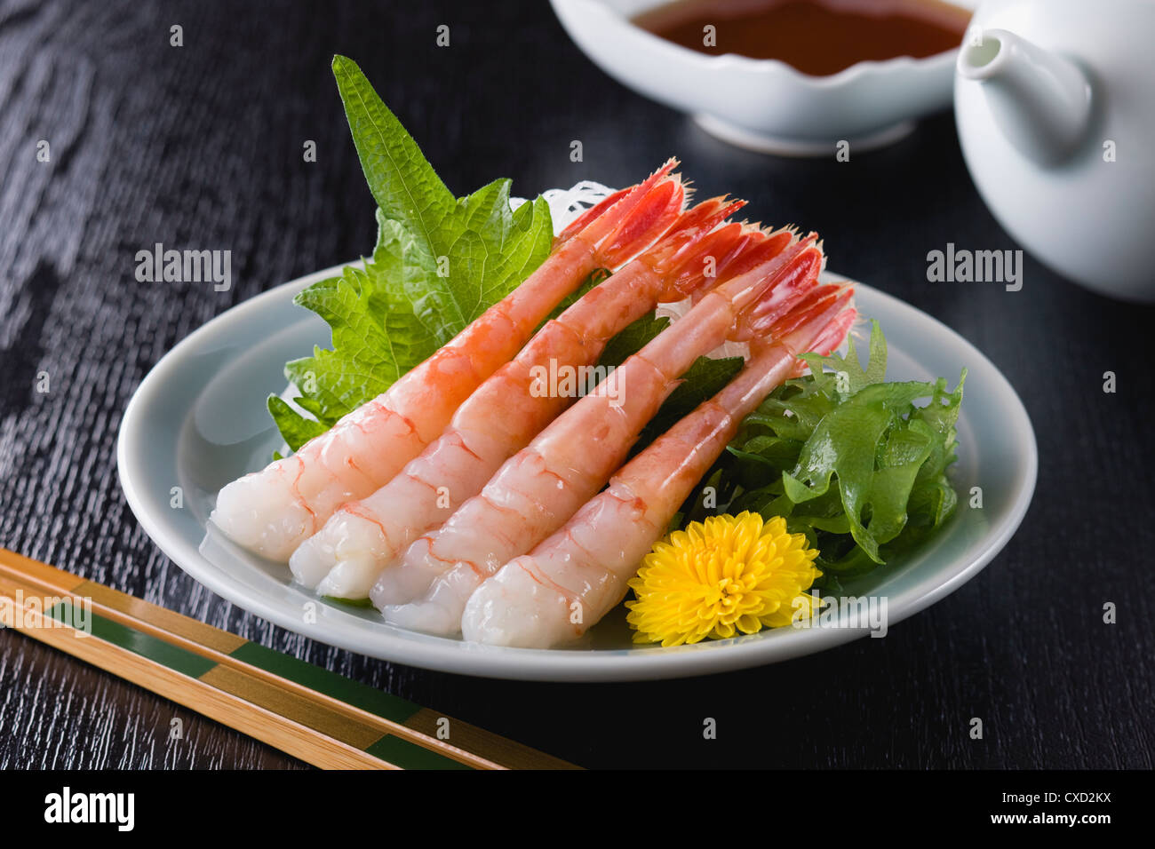 Sweet Shrimp Sashimi Stock Photo - Alamy