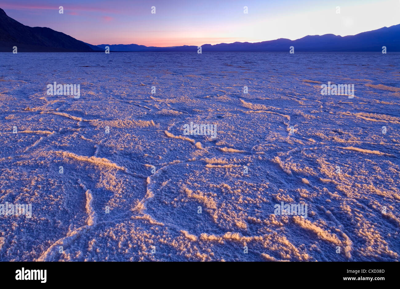 Badwater salt flats in Death Valley National Park, California, United ...