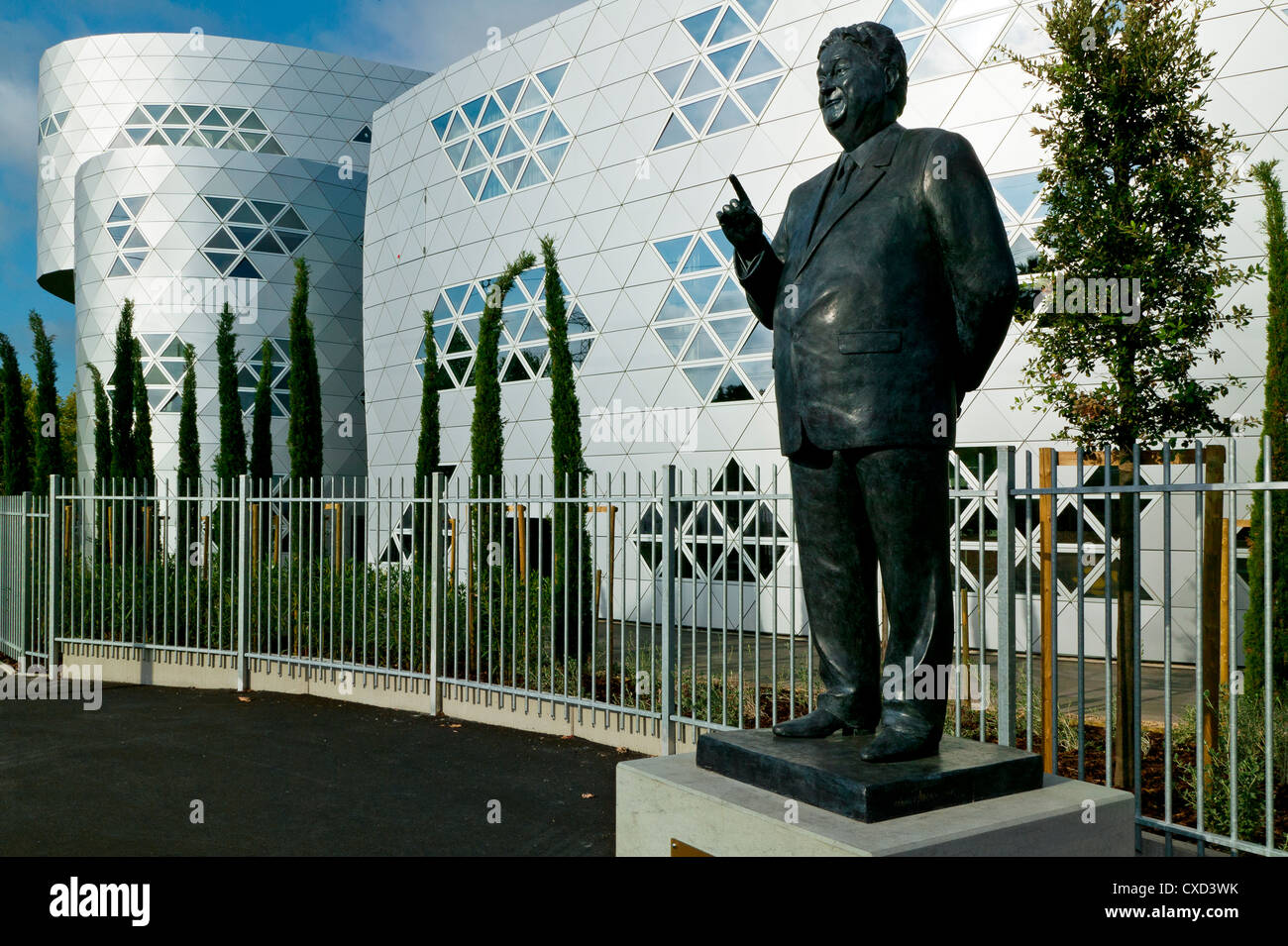 Statue Of Georges Freche, Lyceum, Montpellier, Herault, Languedoc ...