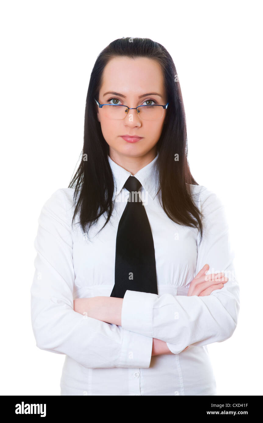 Young girl isolated on the white background Stock Photo - Alamy