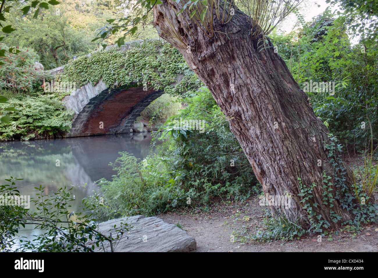 Gapstow bridge in central park summer hi-res stock photography and ...