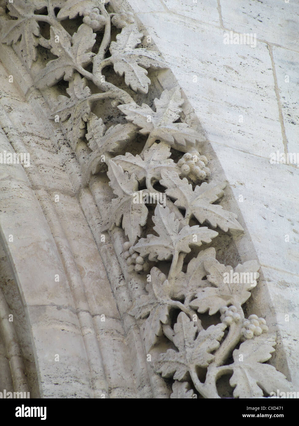 HUNGARY - Budapest. Stone tracery on entrance to Matthias Church on ...
