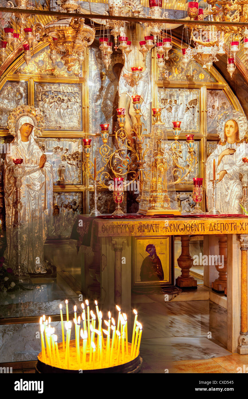 Golgotha, site of the Crucifixion, Church of the Holy Sepulchre, Old ...