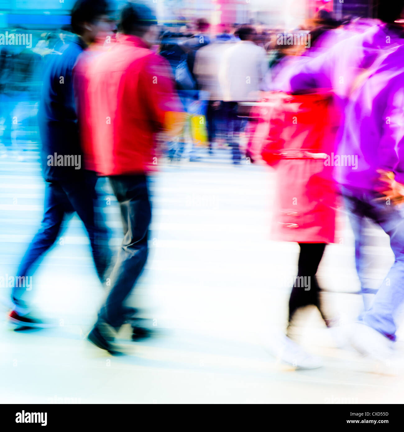 Busy city people movement hi-res stock photography and images - Alamy