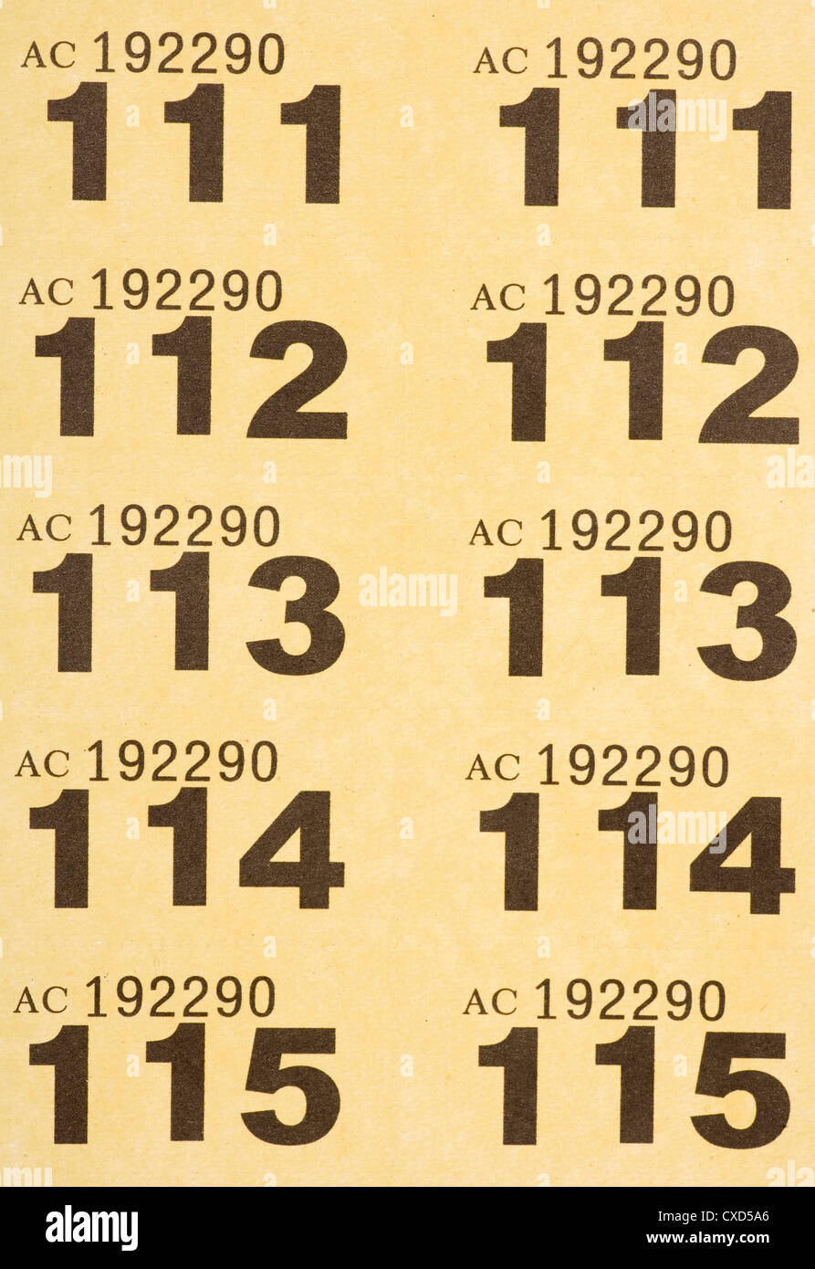 yellow raffle tickets background abstract Stock Photo - Alamy