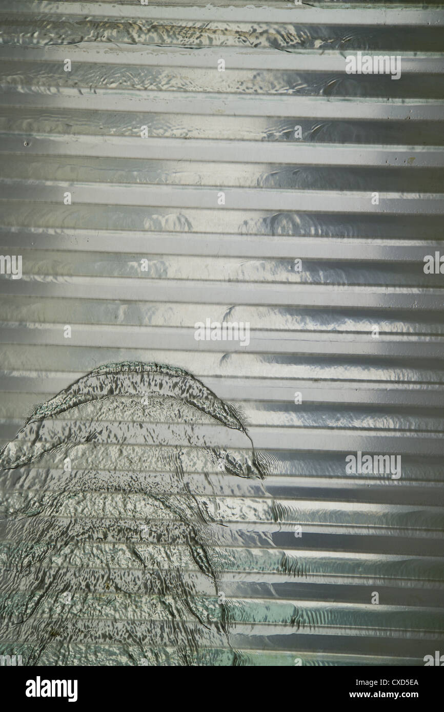 Rippling water patterns over corrugated metal Stock Photo - Alamy
