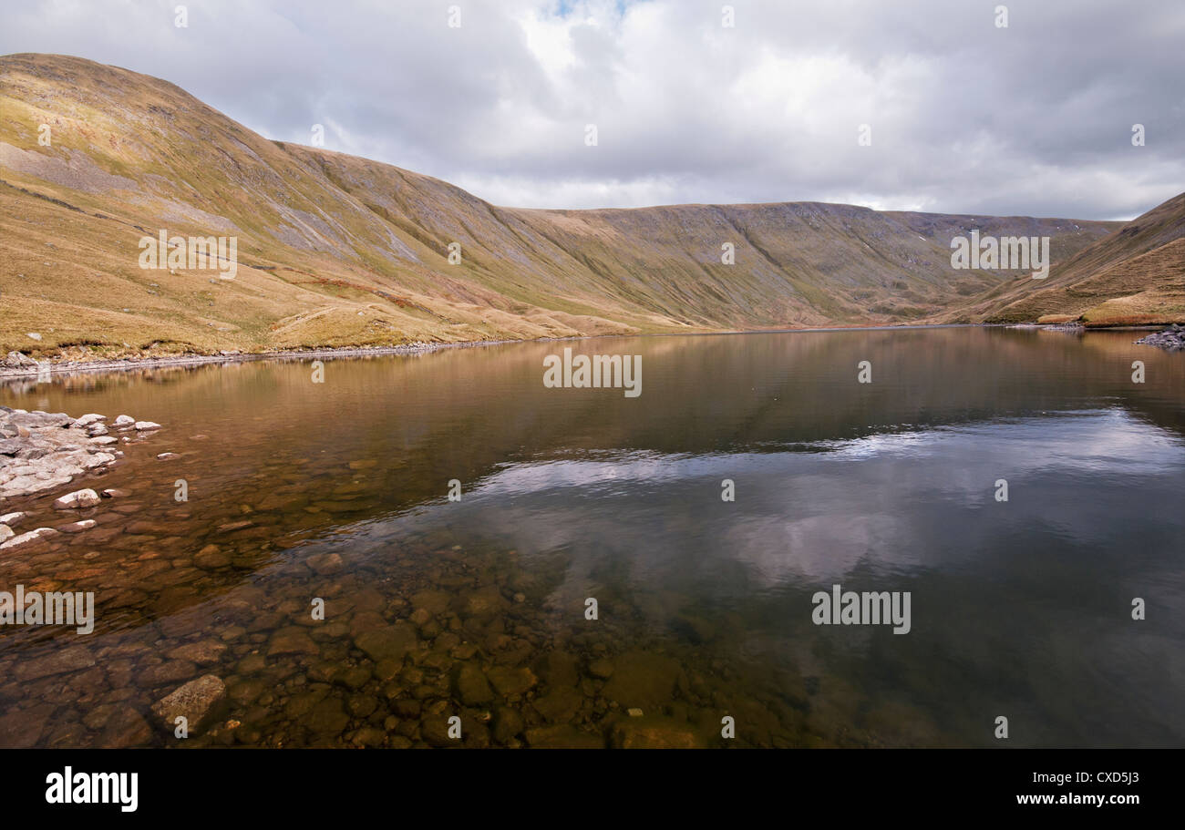 The High Street ridge line above the waters of Hayeswater, in the ...