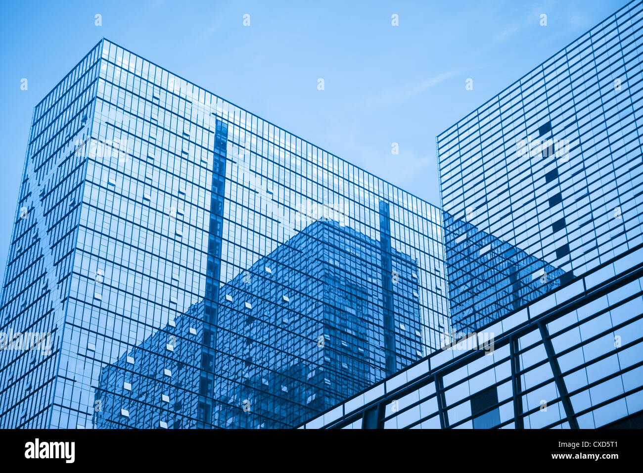 modern glass skyscrapers Stock Photo - Alamy