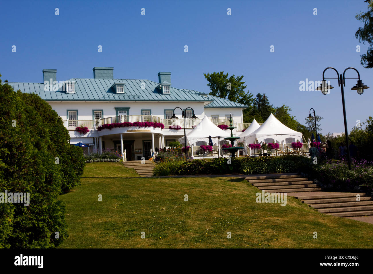 Visitor center Manoir Montmorency at Montmorency Falls Park, near ...