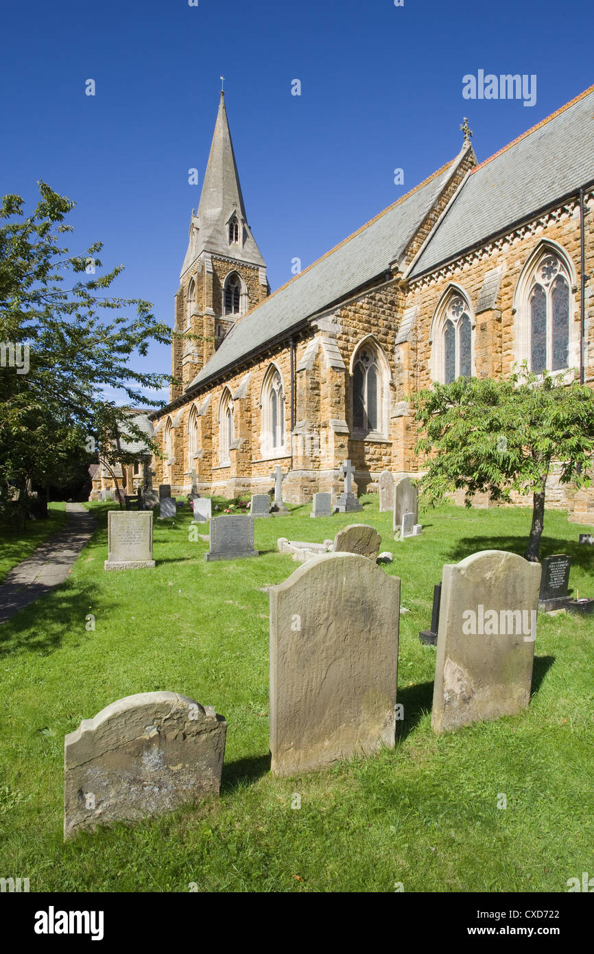 The Church of St. Mary and St. Gabriel in the village of Binbrook in ...