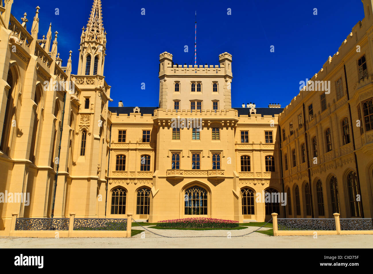 Lednice palace is one of the most impressive and most visited sights in ...