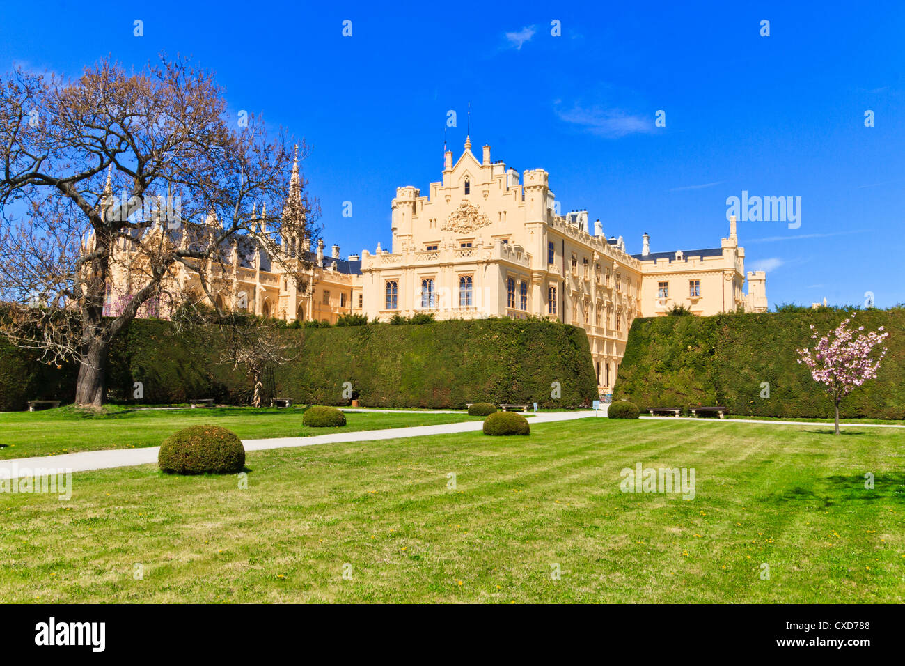Lednice palace is one of the most impressive and most visited sights in ...