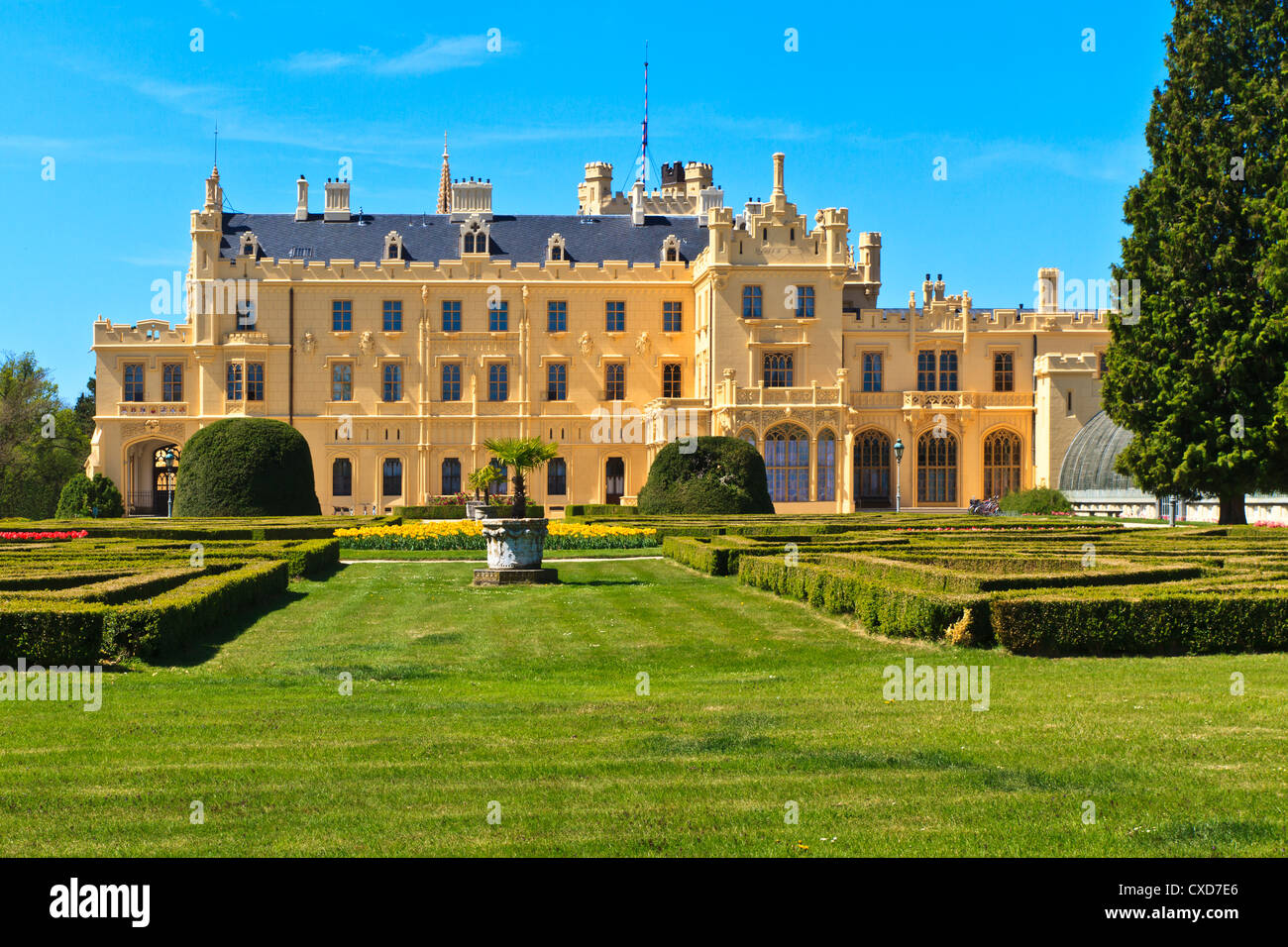 Lednice palace is one of the most impressive and most visited sights in ...