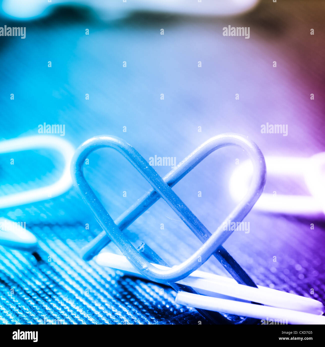 heart shape paper clip Stock Photo - Alamy