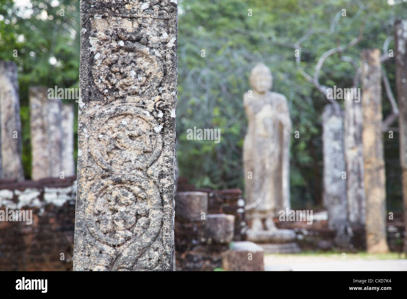 Details on pillar, Atadage, Quadrangle, Polonnaruwa, UNESCO World ...