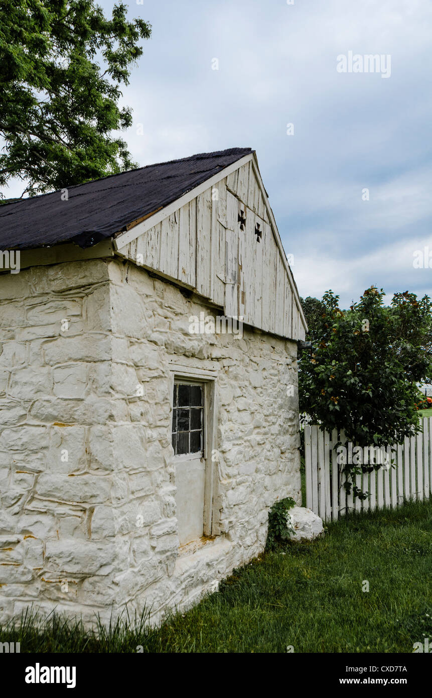 The Poffenberger farm at Antietam National Battlefield Stock Photo - Alamy