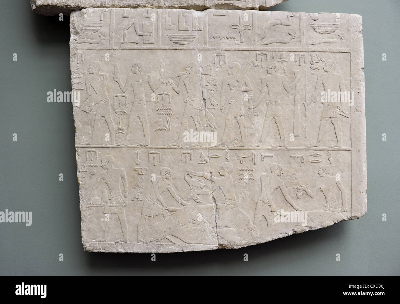 Relief depicting an offering scene. Tomb of the official Nofer. Giza ...