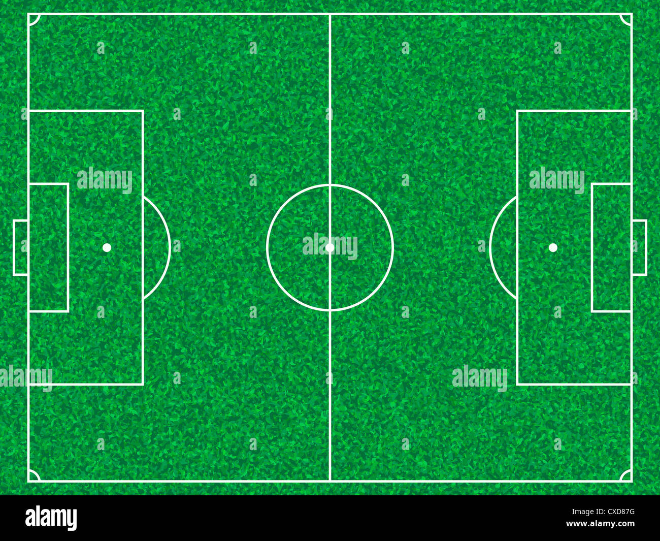 Soccer field with grass texture. Vector illustration Stock Photo - Alamy