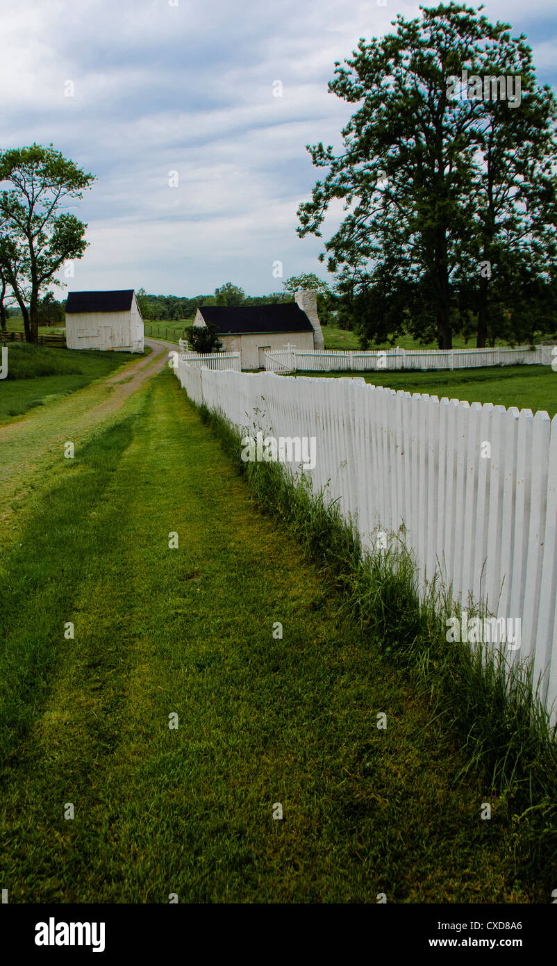 The Poffenberger farm at Antietam National Battlefield Stock Photo - Alamy