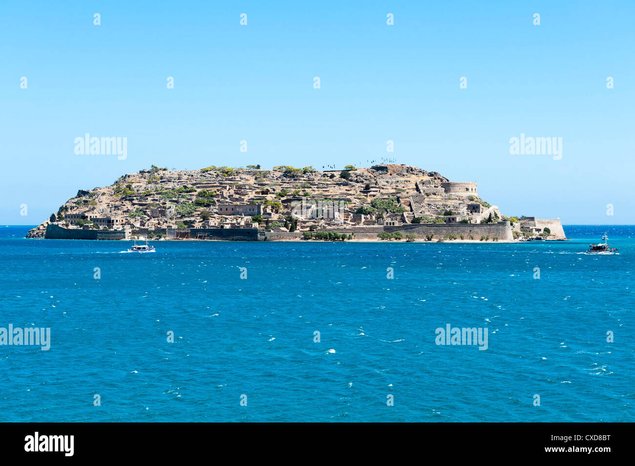 The one time leper colony island of Spinalonga (Σπιναλόγκα) or Kalydon ...
