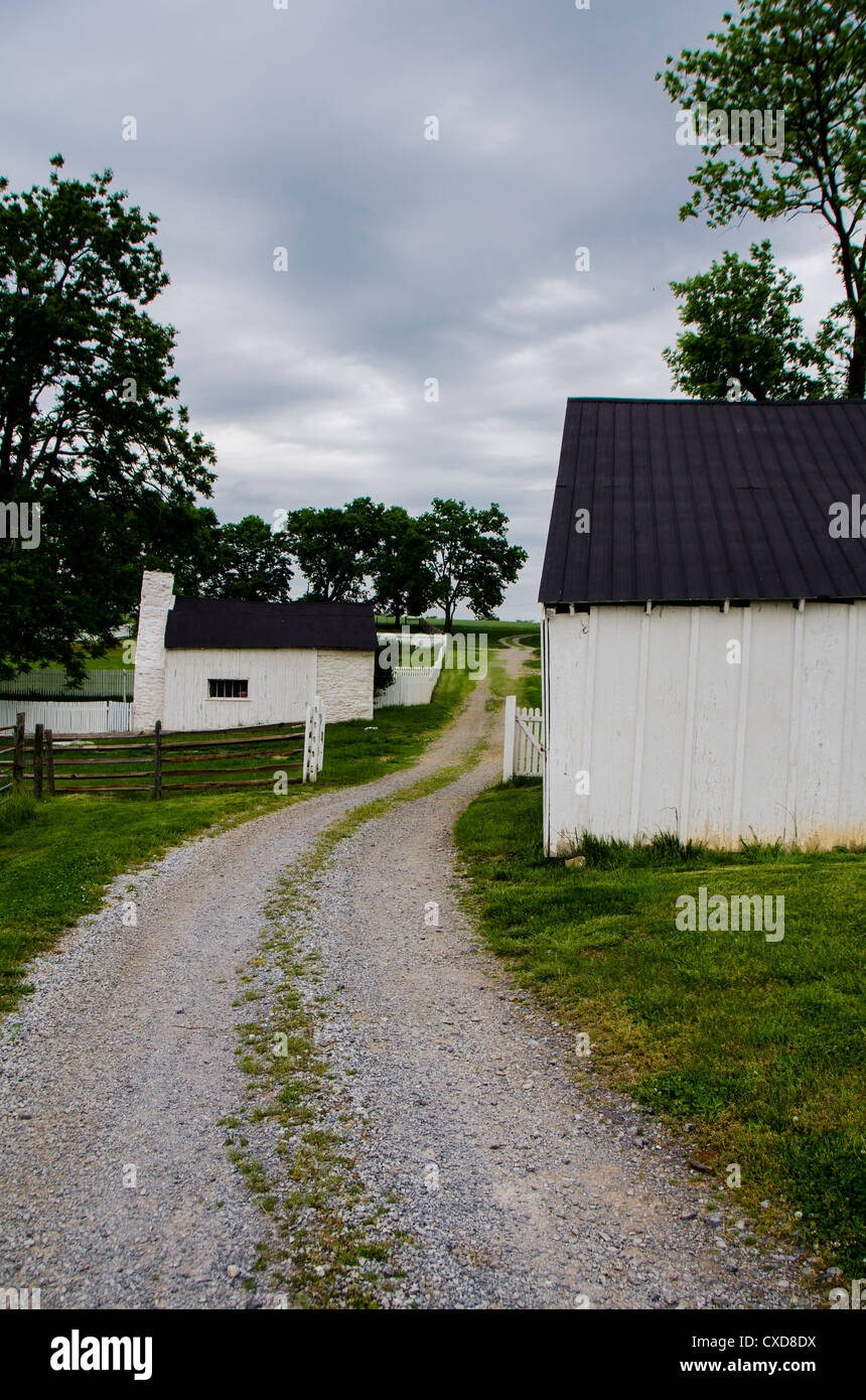 The Poffenberger farm at Antietam National Battlefield Stock Photo - Alamy