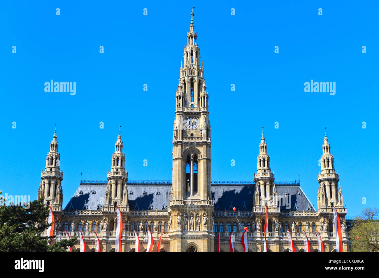 City Hall of Vienna (Rathaus), Austria Stock Photo - Alamy