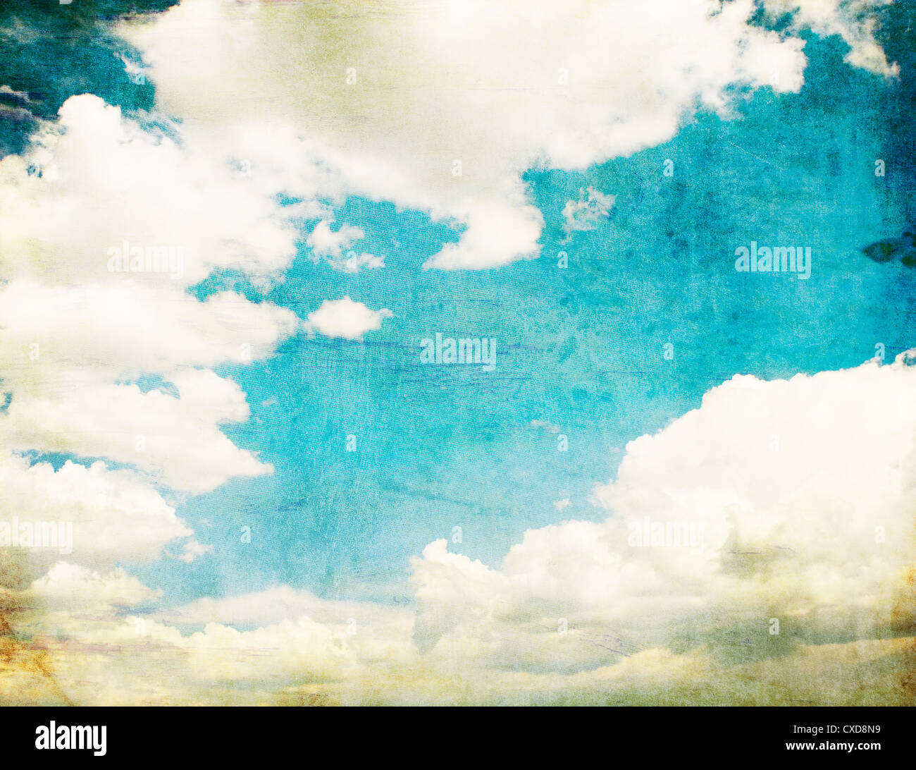 retro image of cloudy sky Stock Photo - Alamy
