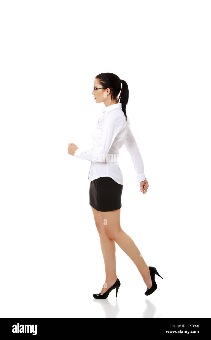 Professional women walking side view hi-res stock photography and ...