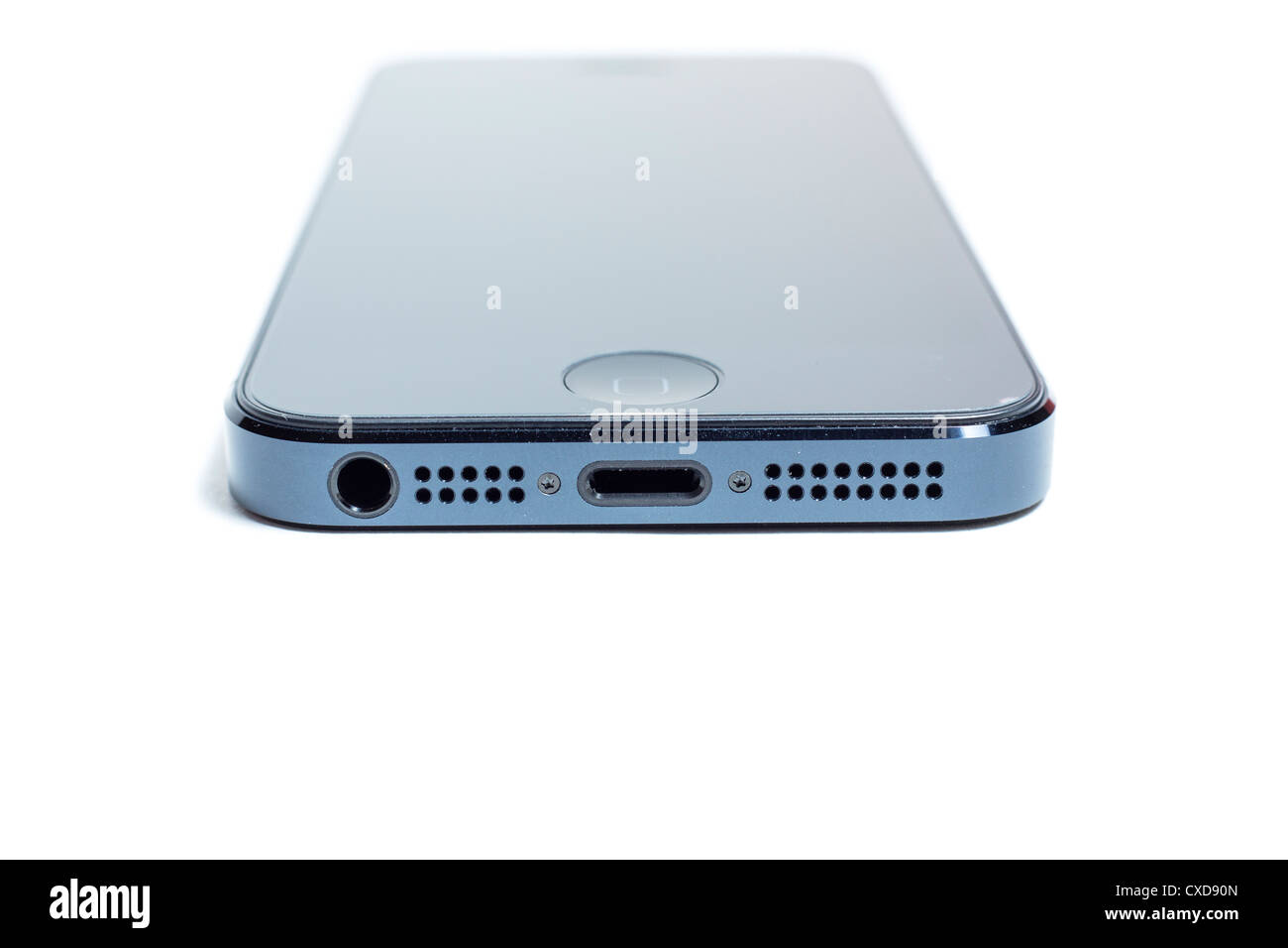Connector, headphone jack, speaker and microphone on a bottom of a new ...
