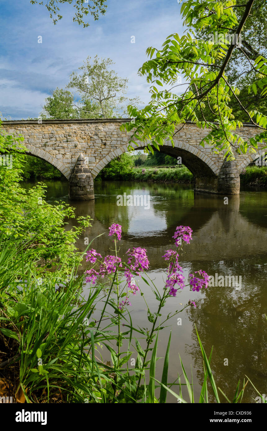 Burnside's Bridge at Antietam battlefield Stock Photo - Alamy